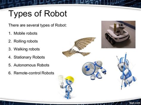 types of robots with images and names design talk