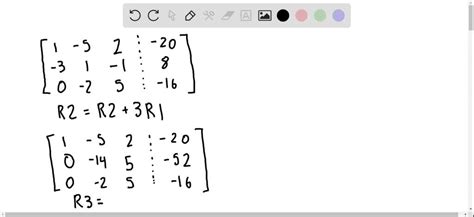 solved a write the system of linear equations as a matrix equation a x b and b use gauss