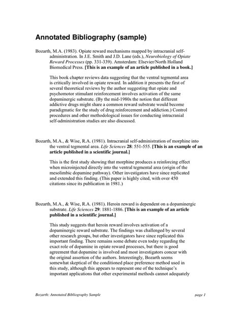 annotated bibliography example download free documents for pdf word and excel