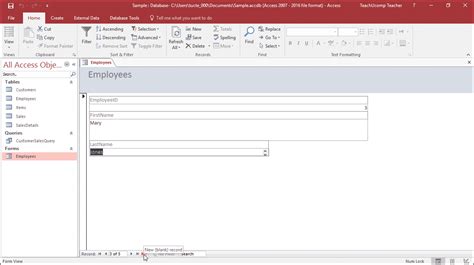 Use Data Entry Forms In Access Instructions TeachUcomp Inc