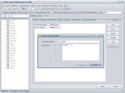 SQLite Administration SQLite Expert