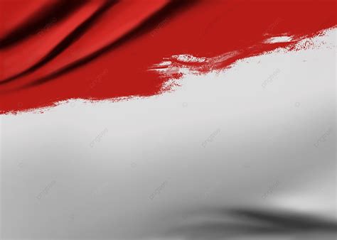 Realistic Red And White Indonesian Flag Background Red And White