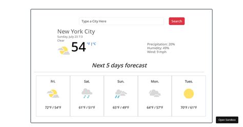 html css to js homework for week 4 codesandbox