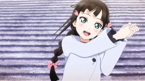 Love Live Sunshine Love Live Anime Girls Anime Face Open Mouth Colorful Blue Eyes