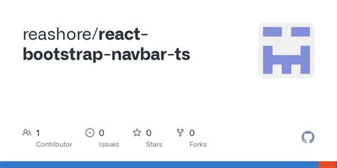 GitHub Reashore React Bootstrap Navbar Ts