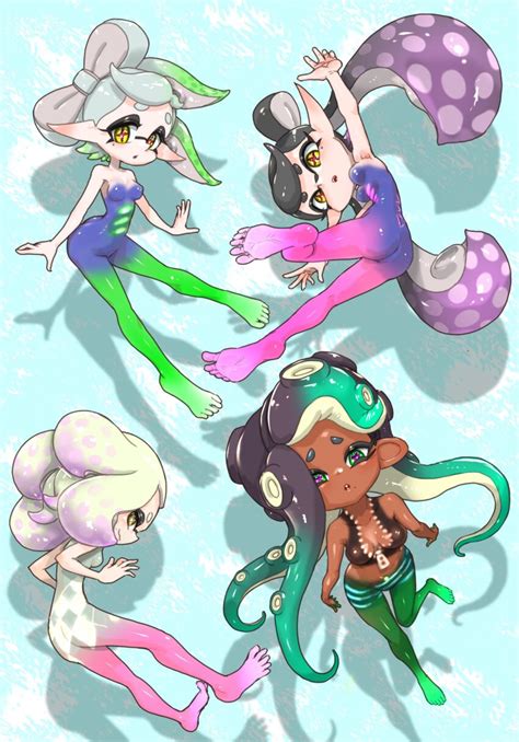 Koharu25 Callie Splatoon Marie Splatoon Marina Splatoon Pearl Splatoon Nintendo