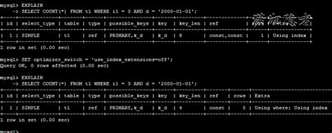mysql 执行计划中extra using where using index using index condition using index using where 的浅析 潇湘