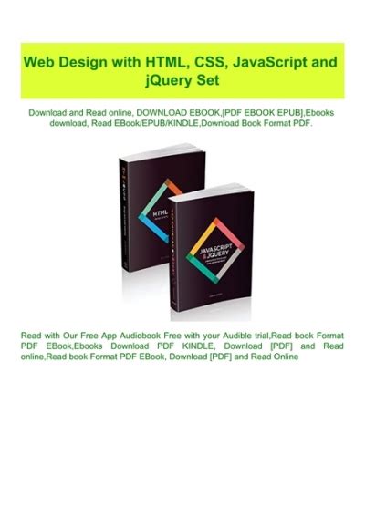 pdf web design with html css javascript and jquery set [ebook]