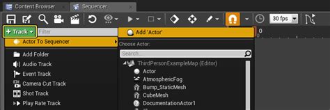 Actor Rebinding In Blueprints With Sequencer Unreal Engine Documentation