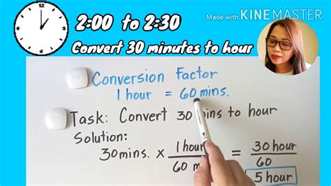 how to convert minutes to hour youtube