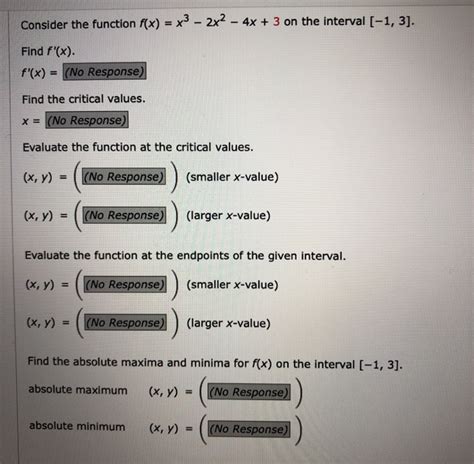 solved consider the function f x x3 2x2 4x 3 on the