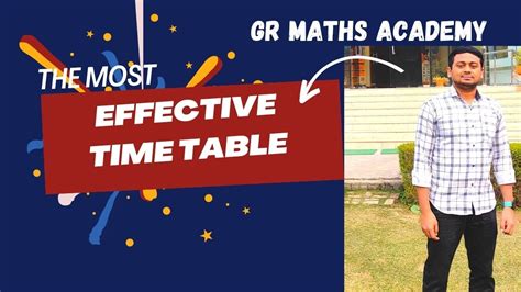 Study Time Table How To Make Time Table The Most Effective Time