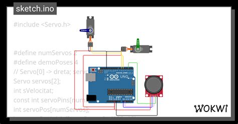 control 2 servos wokwi esp32 stm32 arduino simulator