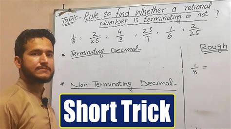 shortcut trick to rational number terminating or non terminating math trick youtube