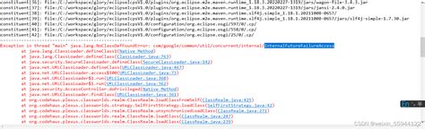 Exception In Thread Main Java Lang NoClassDefFoundError Google
