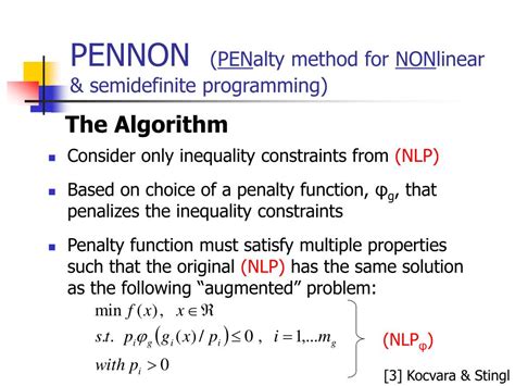 ppt general nonlinear programming nlp software powerpoint presentation id 788313