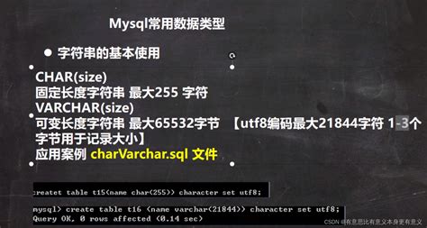 mysql常用数据类型（列类型）及基本使用，修改表的基本介绍 csdn博客