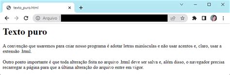 HTML e Javascript Primeiro exercício Texto puro JavaScript e HTML