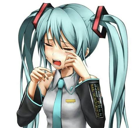 Miku Is Crying Momo Hatsune Miku Anime Crying Jpeg Art Quick Art Background Kunst