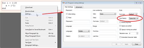 [solved] lyx is ignoring typewriter font setting for 9to5science