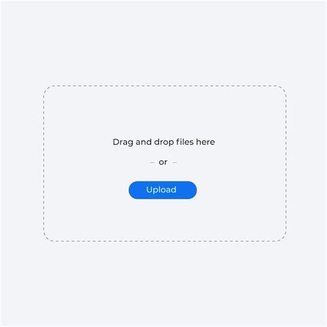 ベクター イラスト ファイルをドラッグ アンド ドロップしますファイル インターフェイスをアップロードします プレミアムベクター