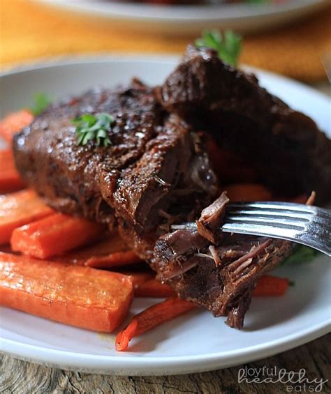 Crock Pot Balsamic Braised Beef Short Ribs Easy Short Ribs Recipe Recipe Rib Recipes Beef