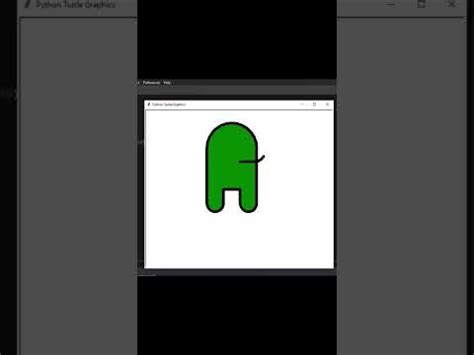 Draw Among Us Logo Using Python Turtle Python Tutorial Shorts