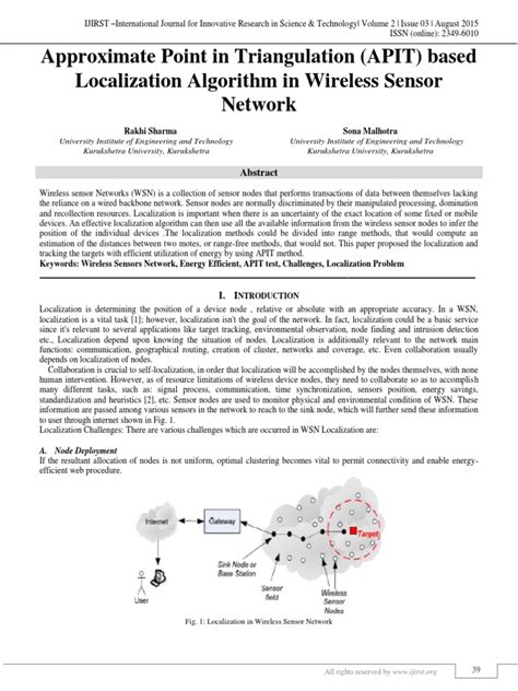approximate point in triangulation apit based localization algorithm in wireless sensor