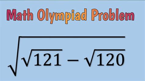 olympiad mathematics beautiful olympiad square root problem square root equation solving