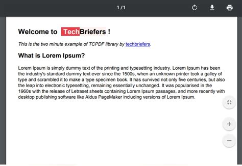 how to create pdf in php with tcpdf techbriefers