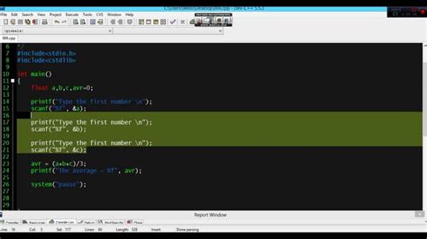 programming in c average of a set of numbers tutorial for beginners lesson 1 1080p youtube