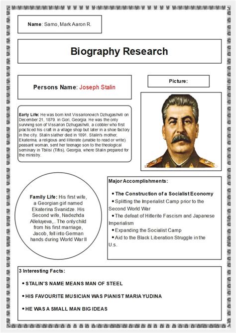 Free Editable Biography Graphic Organizer Examples EdrawMax 51 OFF