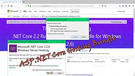 How To Install ASP NET Core IIS Hosting Bundle Core Hosting Bundles