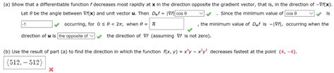 solved a show that a differentiable function f decreases