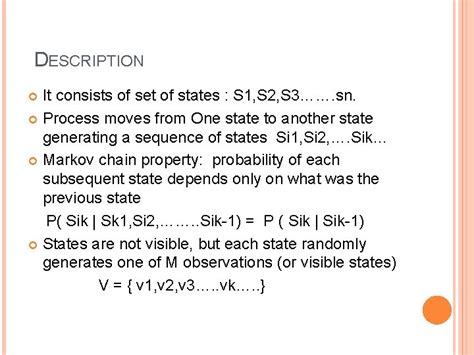hidden markov models overview markov models hidden markov