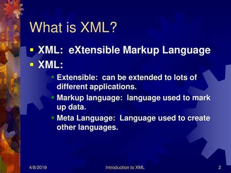 xml introduction to xml ppt download