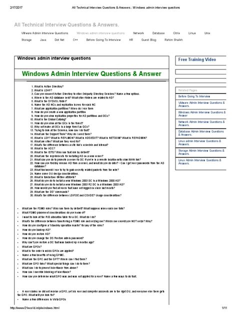 all technical interview questions and answers active directory group policy