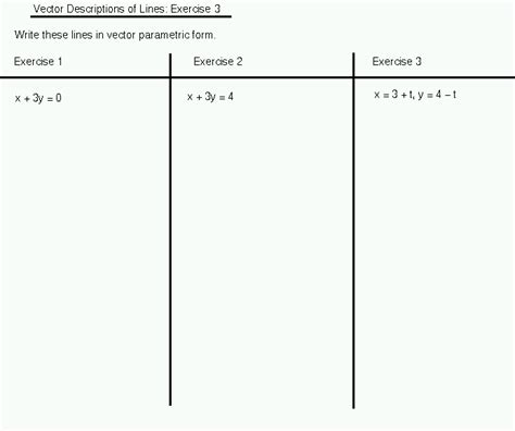 vector geometry and vector calculus math100 revision exercises resources mathematics and