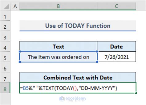 How To Combine Date And Text In Excel 5 Ways ExcelDemy
