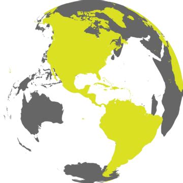 Flat Earth World Map Icon On Transparent Background Vector Orbit