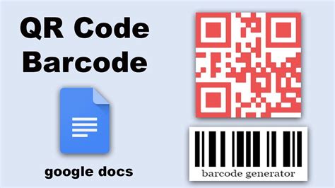 How To Create Qr Or Barcode In Google Docs YouTube