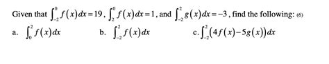 solved given that ∫−20f x dx 19 ∫20f x dx 1 and