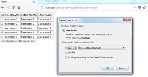 generate excel file and pdf file in spring 4 mvc using apache poi itext pdf tutorial learning
