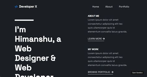 React Horizontal Scroll Menu Examples CodeSandbox