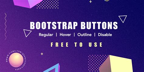 Bootstrap Colored Rounded Buttons Figma
