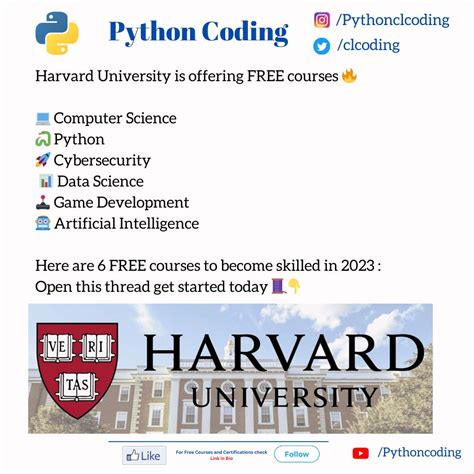 Harvard University Is Offering FREE Courses HarvardX CS50 S