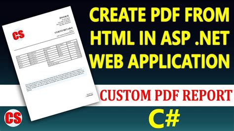 convert html to pdf in c generate pdf in asp c how to generate pdf in asp using c