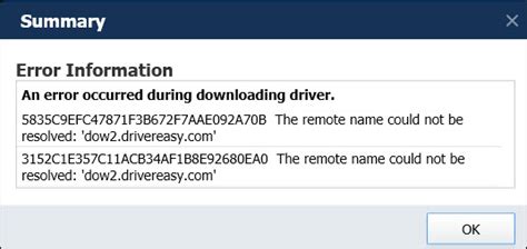 The Remote Name Could Not Be Resolved Dow2 Drivereasy Driver
