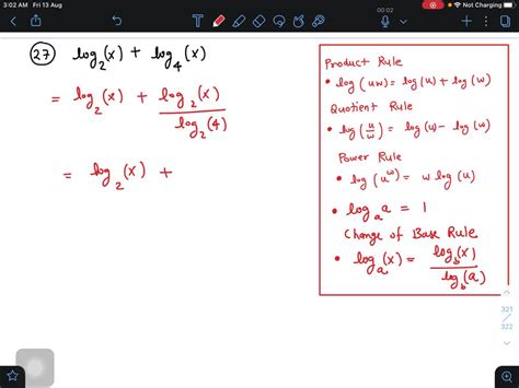 SOLVED Use The Properties Of Logarithms To Write The Expression As A