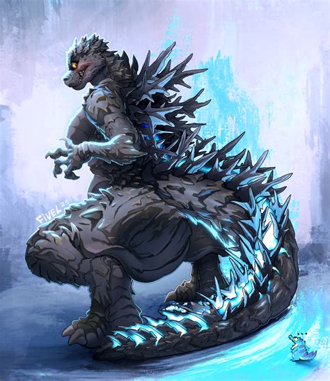 291829 Safe Artistfivel Godzilla Godzilla Fictional Species Kaiju Anthro Godzilla